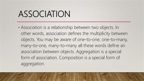 Difference Between Association Aggregation And Composition