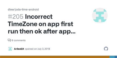 incorrect timezone on app first run then ok after app restart with