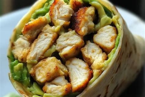 Chicken Avocado Wrap Recipe Recipestasteful Were The Secret