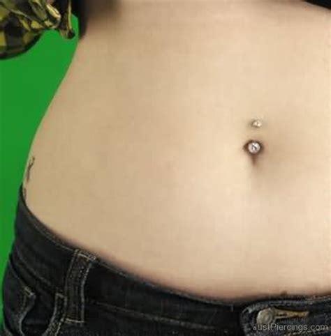 Healed Belly Piercing For Girls