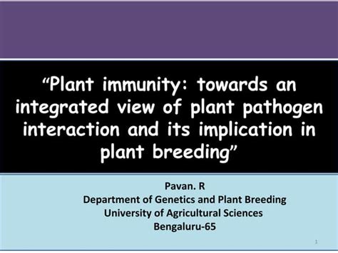 Host Pathogen Interaction Plants Pptx