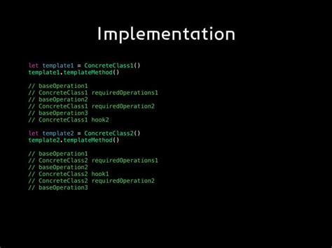 [swift] Template Method Ppt