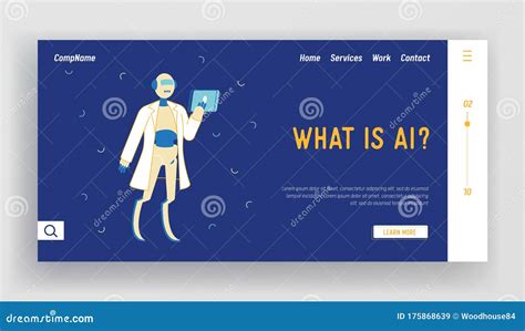 Robot Translator Of Foreign Language Website Landing Page Ai Chatbot Online Support For