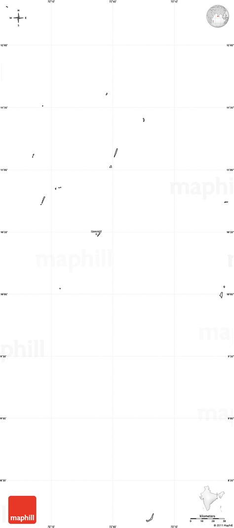 Blank Simple Map Of Lakshadweep