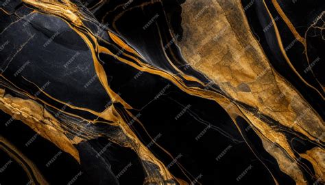 Premium Vector Luxury Black And Gold Marble Texture Background Vector