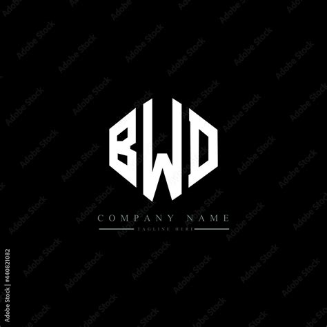 Bwd Letter Logo Design With Polygon Shape Bwd Polygon Logo Monogram Bwd Cube Logo Design Bwd