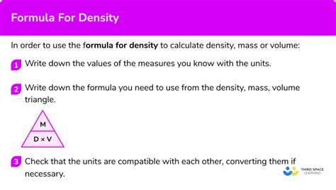 Formula For Density Gcse Maths Steps And Examples