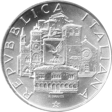 Italien 500 Lire 1985 Akademie Duino Silber 33 00