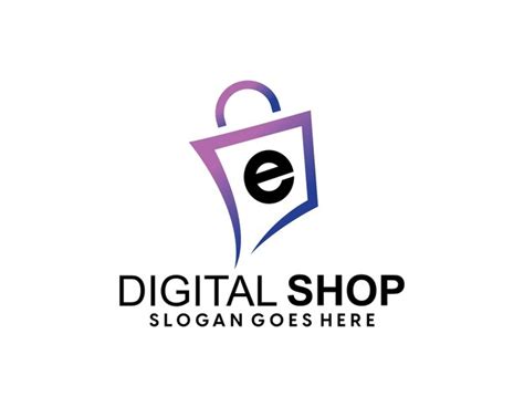 Colección De Logos Planos De Comercio Electrónico Vector Premium