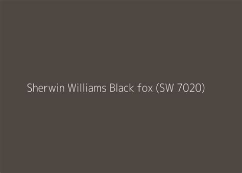 Sherwin Williams Black Fox Sw 7020 Paint Color Review Helpwithdiy