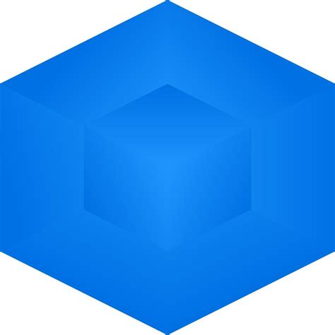 Illusion Cube With Shiny Blue Color 11555389 Vector Art At Vecteezy