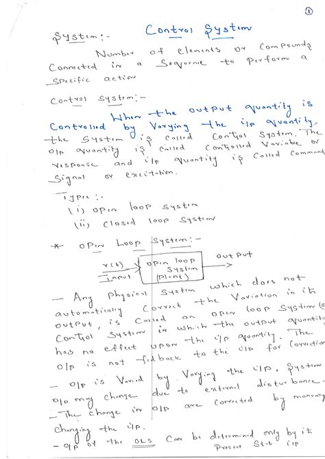 Unit Notes Go For It Control Systems Studocu