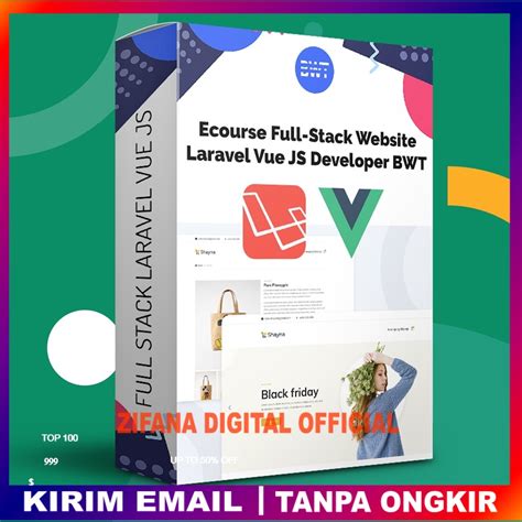 Jual Ecourse Full Stack Website Laravel Dan Vue Js Developer Bwt