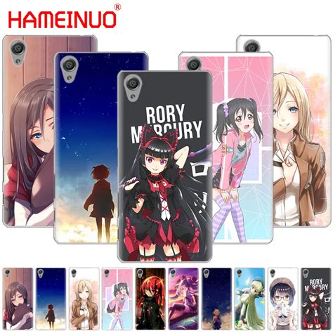 HAMEINUO Sweet Anime Girl Comic Cover Phone Case For Sony Xperia C6 XA1