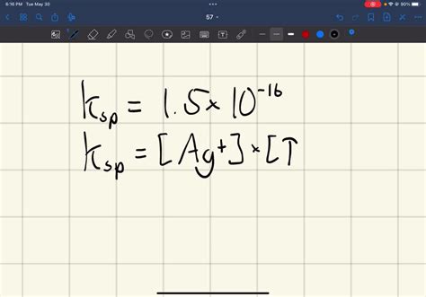 The Ksp Of Agi Is 15 X 10 16 Calculate The Molar Solubility Of