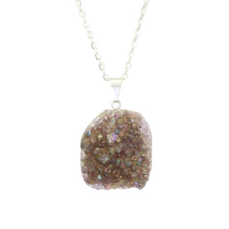 Rainbow Titanium Pendant Necklace