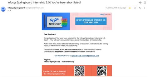 reshma pm on linkedin infosys internship springboard