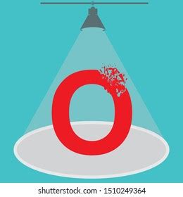 Broken Font Typography Illustrations Vector Text Stock Vector Royalty Free