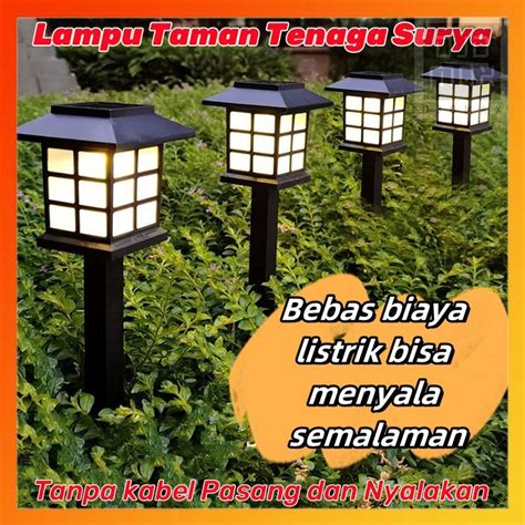 Jual Djdmax Lampu Rumput Surya Lampu Taman Tahan Air Luar Ruangan