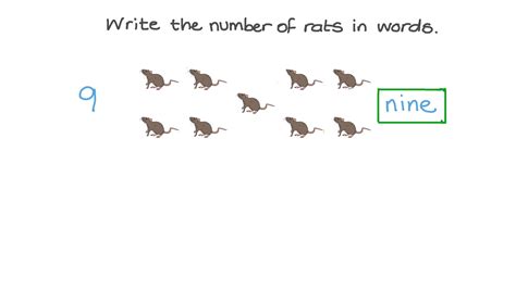Question Video Counting Numbers Up To 9 In The Written Form Using