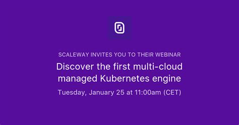 Discover The First Multi Cloud Managed Kubernetes Engine Scaleway