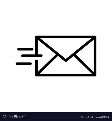 Message Outline Style Icon Royalty Free Vector Image