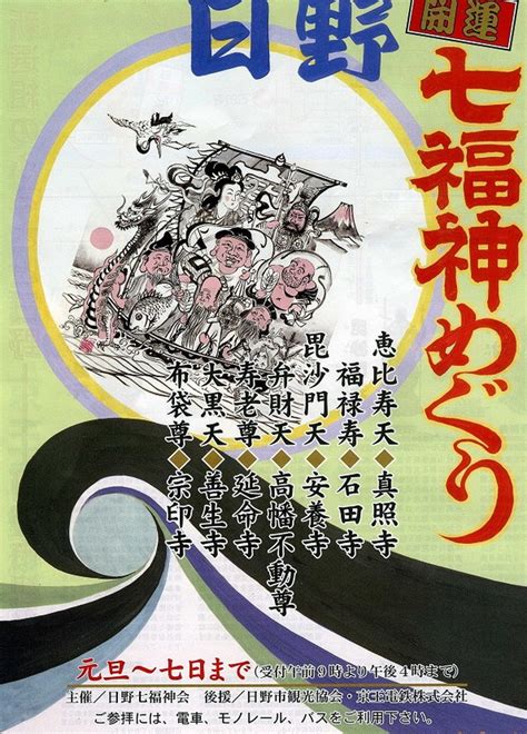 日野七福神めぐりMAP観光ガイド八王子日本紀行