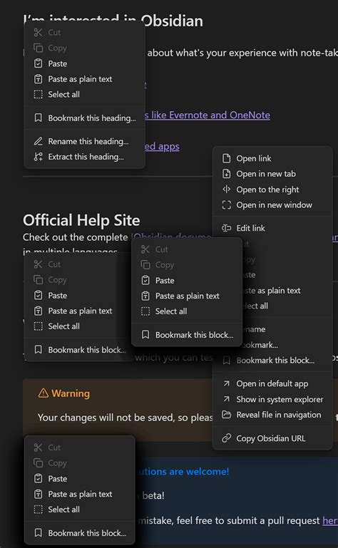 Multiple Right Click Menus Can Be Hailed Simultaneously Bug Reports