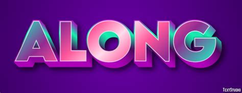 Along Text Effect And Logo Design Word