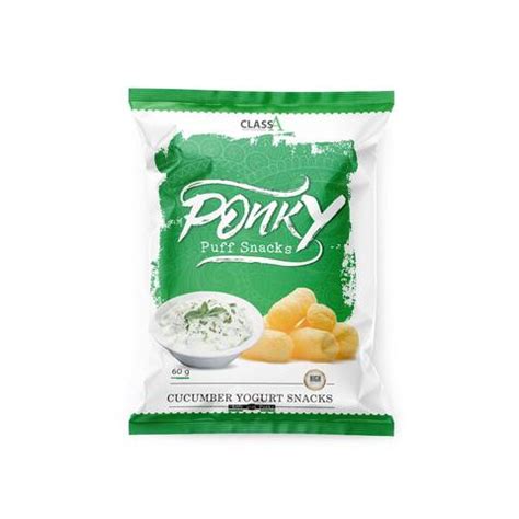 Ponky Puffs Cucumber Yogurt Snacks 60 Gram Price In Egypt Carrefour