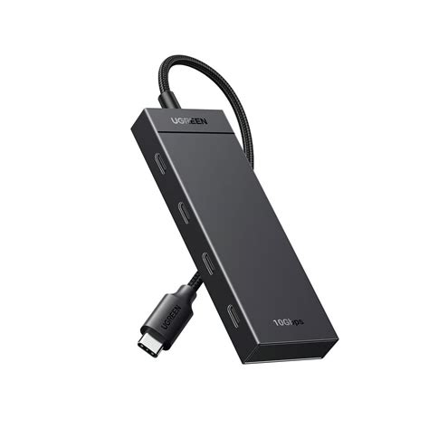 ugreen usb c hubb till 2x usb c 2x usb a svart