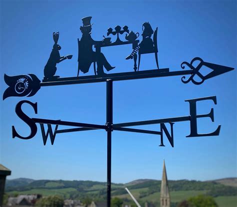 Alice In Wonderland Weathervane Made In Scotland Black Fox