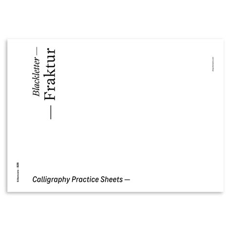 400 Pages Fraktur Calligraphy Practice Sheets 0itemzero