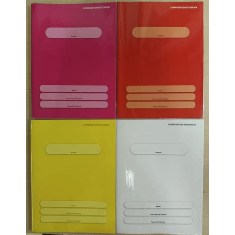 orions composition notebook color coding f100308014 shopee philippines
