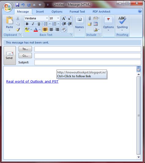 Real World Of Outlook And PST Files Auto Hyperlink In Outlook Email Words Or Phrases How To