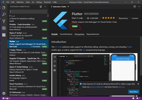 To Install Flutter In Visual Studio Windows You Need To Install All In
