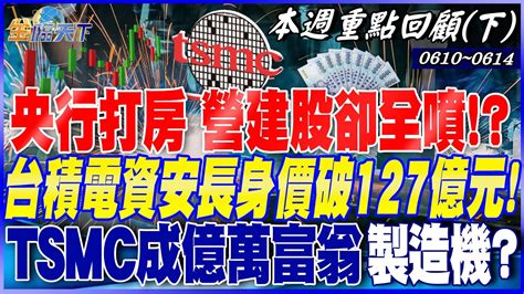 央行打房 營建股卻全噴！？升準不升息 台股日日高到何時？台積電資安長身價破127億元！tsmc成億萬富翁製造機？｜20240610