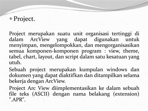 Presentasi Sistem Pengolahan Data Spasial Dengan Arc View Pptx