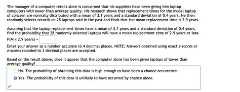 solved the manager of a computer retails store is concerned