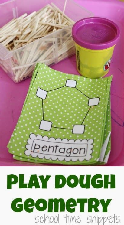 Playdough Geometry Exploring D D Shapes School Time Snippets