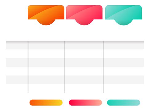 Pricing Table Infographic Illustration For Website Web Page 21353220 Png