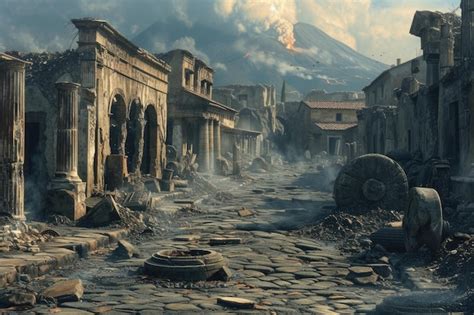 Premium Photo Pompeii Tragedy A Haunting Portrayal Of The Volcanic