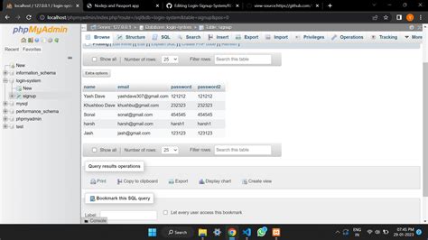 Github Yashdave7login Signup System