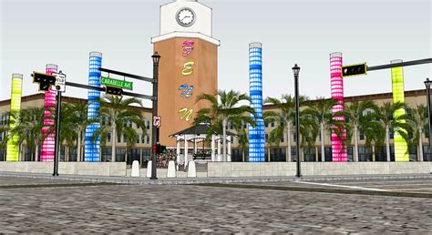 Carrabelle Florida Skewed Intersection 3d Model