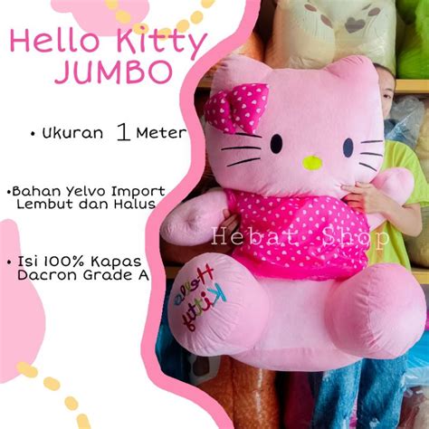 Jual Hello Kitty Jumbo 1 Meter Bonekahellokittybesarhellokittyhello