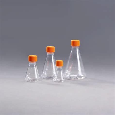 Cell Culture Use Plastic 250ml Conical Flask Lab Erlenmeyer Flask