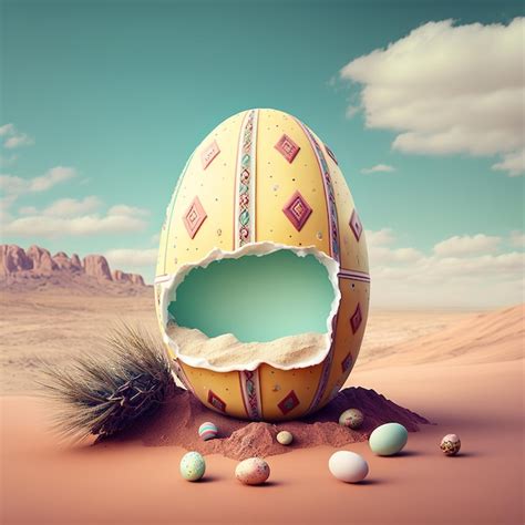 Premium Photo Easter Bunny With Easter Eggs 2023