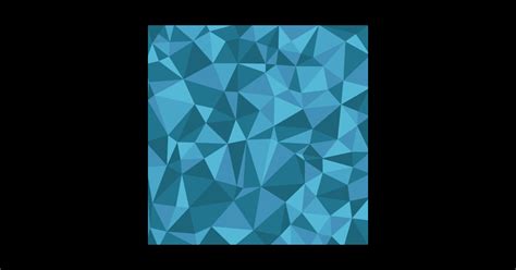 Blue Triangles Geo Sticker Teepublic