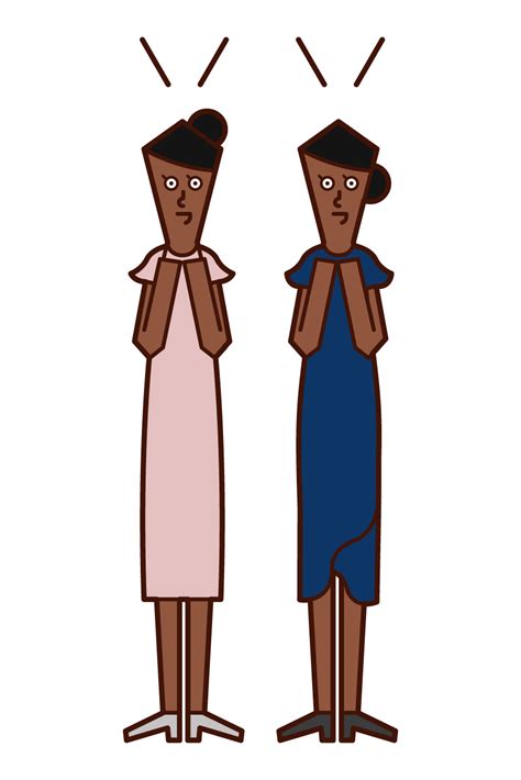 결혼을 축하하는 친구 여성의 그림 무료 일러스트 소재집 Kukukeke