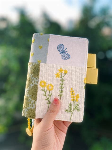 Patchwork Mina Hobonichi Cover For Planner Journal Agenda With Pen